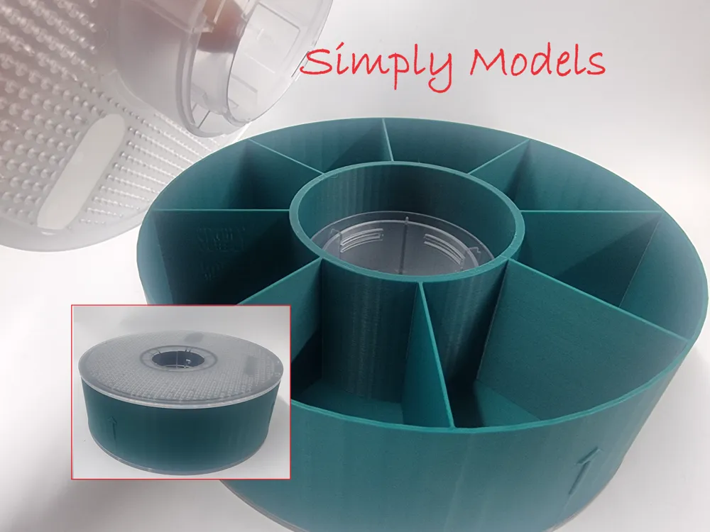 8 Compartment Storage Container - BambuLab re-usable spool Storage ...