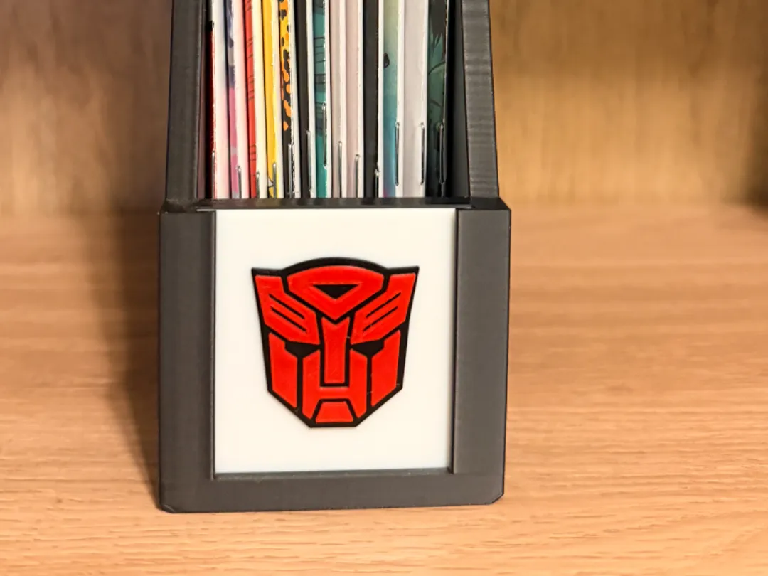 Transformers - Comic book holder label - Free 3D Print Model - MakerWorld