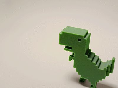 3D Google T-Rex Dinosaur by Valeria Momo - MakerWorld