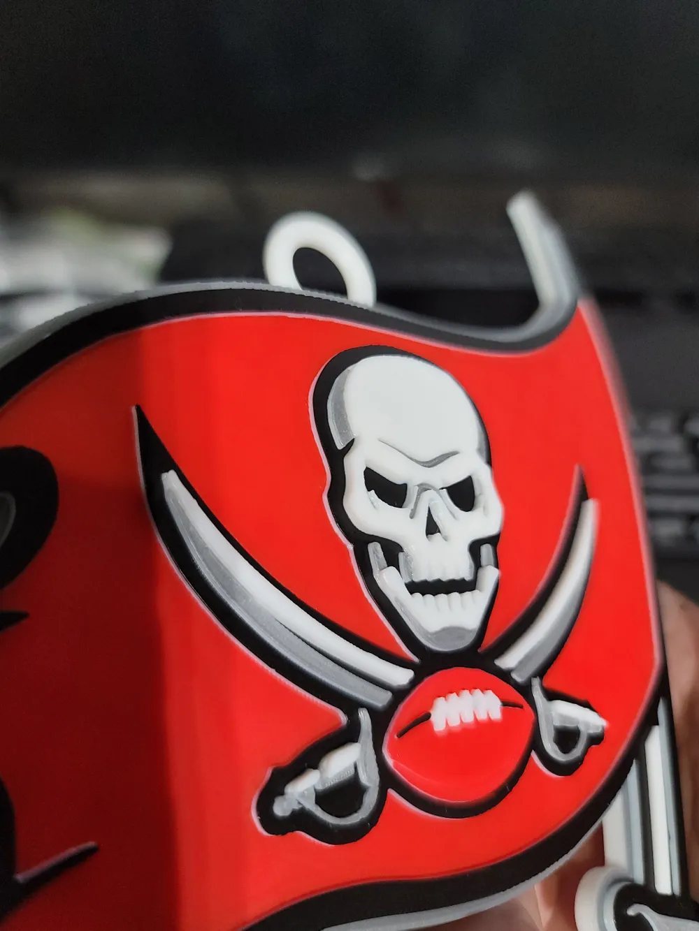 Tampa Bay Bucs 3d logo 180mm x 180mm by mercadogarzas - MakerWorld