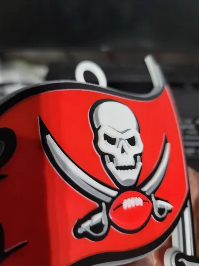 Tampa Bay Bucs 3d logo 180mm x 180mm by mercadogarzas - MakerWorld