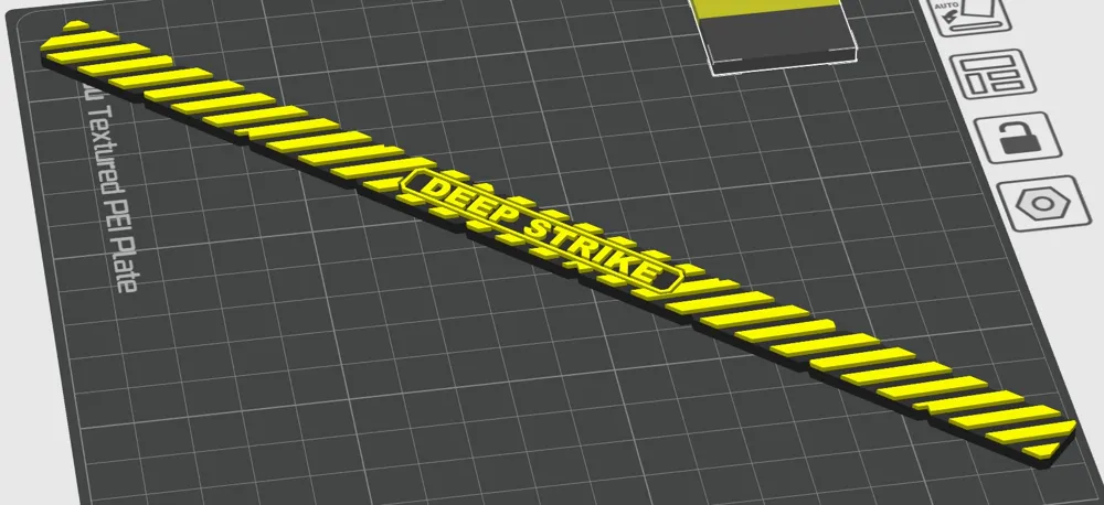 DEEP STRIKE 9 inch ruler by WanMakerWorld: Download Free 3D Models