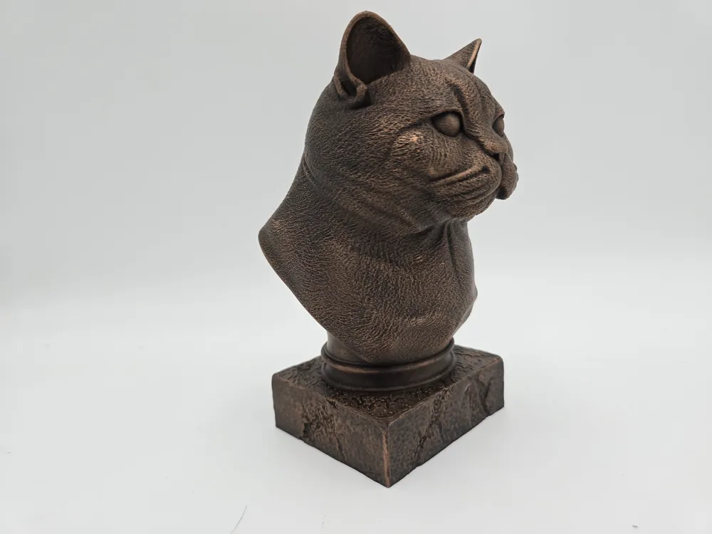BRITISH SHORTHAIR CAT BUST by Messy_Panda MakerWorld: Download Free 3D ...