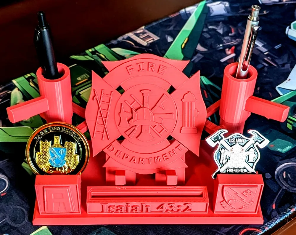Fire Department Desk Display by Logan Krul MakerWorld: Download Free 3D ...