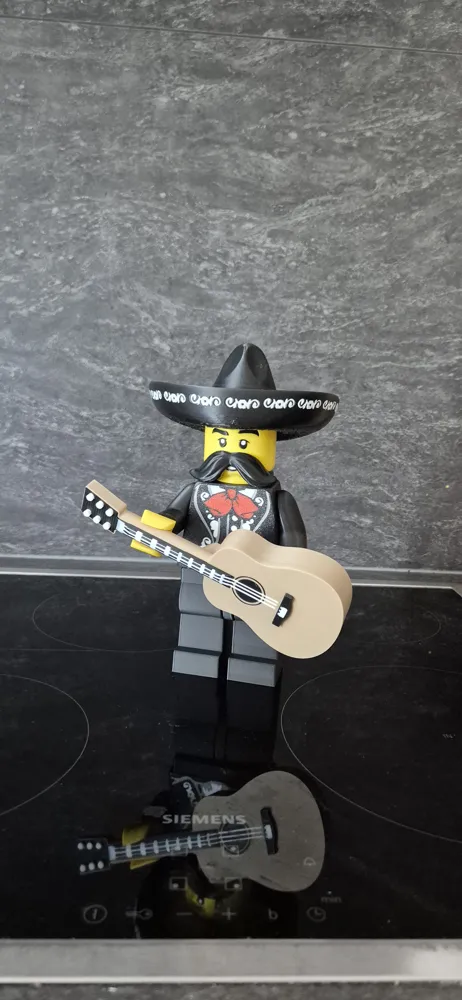 Brick Man Mariachi 500% - Free 3D Print Model - MakerWorld