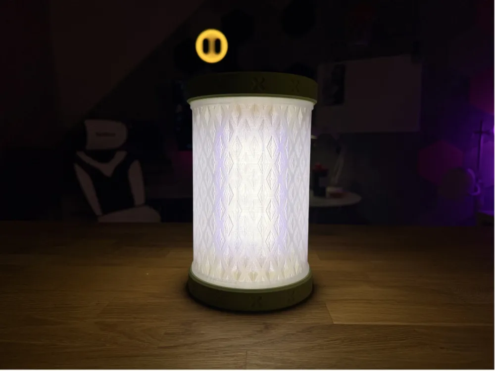 Lampada Cilindrica a LED a Doppio Strato - Modello di stampa 3D ...