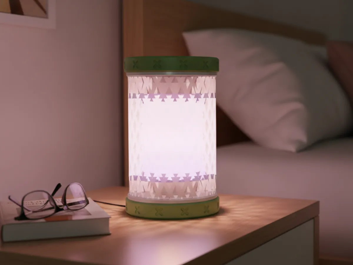 Lampada Cilindrica a LED a Doppio Strato - Modello di stampa 3D ...