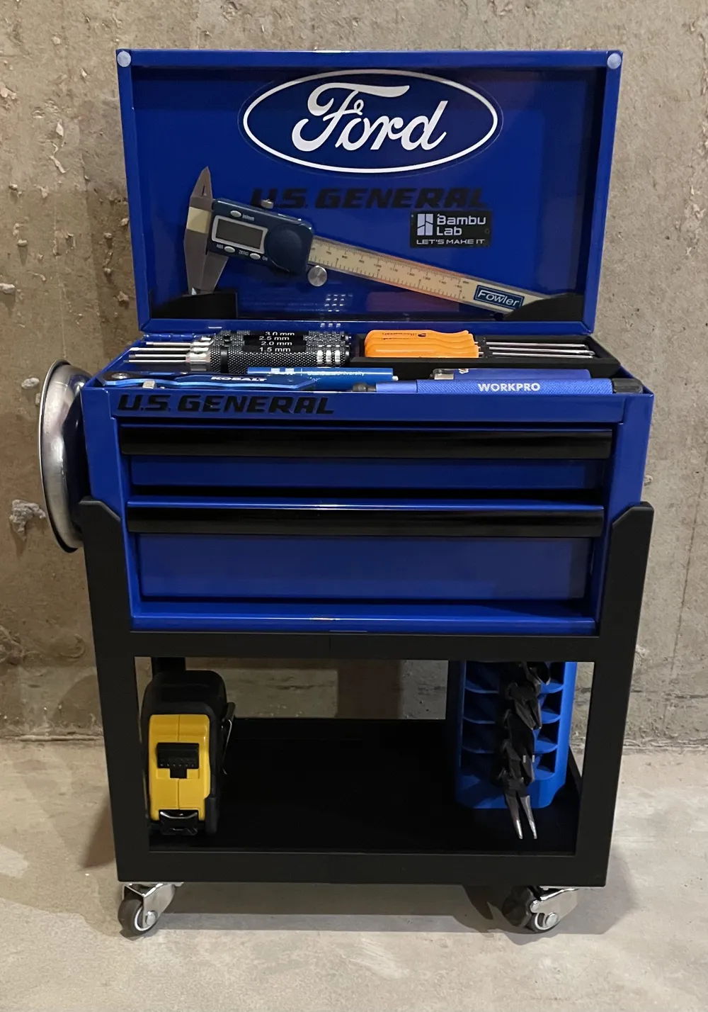 Harbor Freight Mini Toolbox Cart by BB’s 3d Garage MakerWorld: Download ...