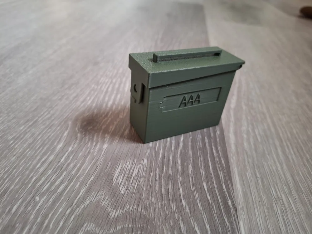 AAA Battery Box (Ammunition Box) by Ghost__Rider MakerWorld: Download Free 3D Models