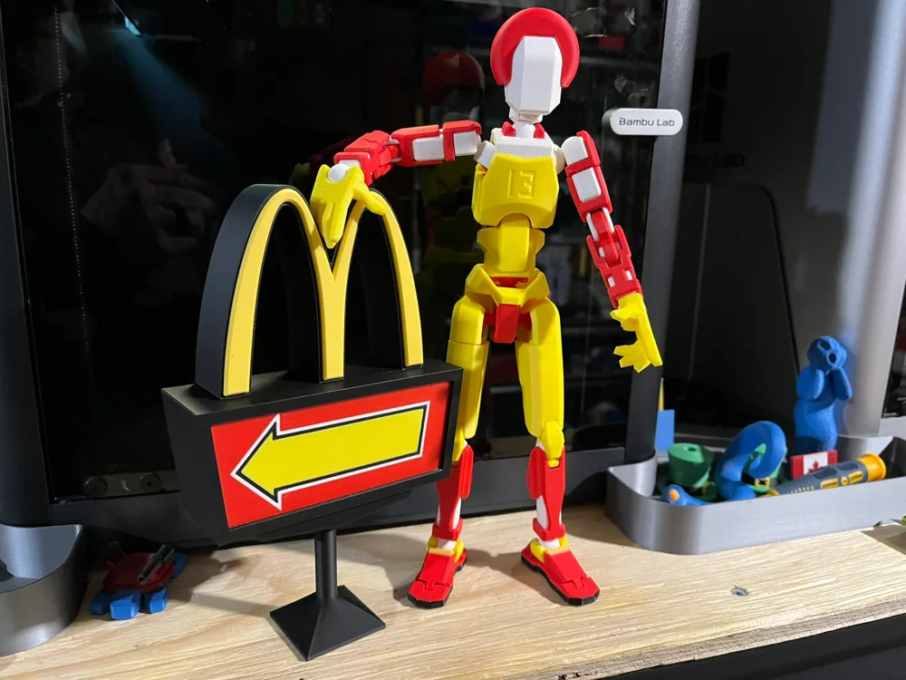 McDonald's Mini Drive Thru Sign by Zzz3DSelkirk MakerWorld: Download ...