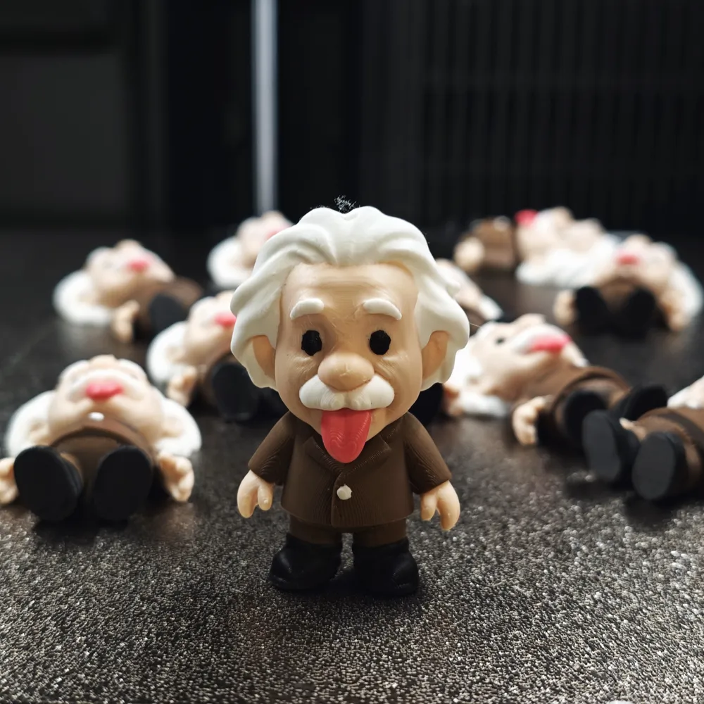 Albert Einstein llavero mini flexi (sacando la lengua) - Modelo de ...