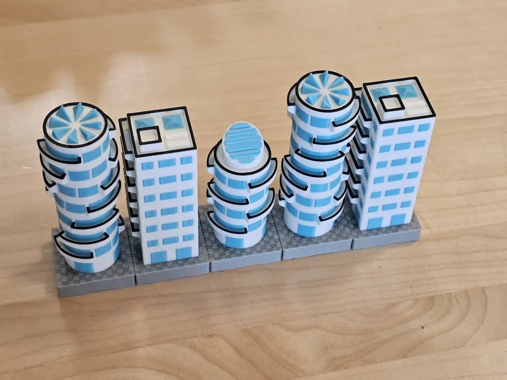 Clicky City - A Magnetic Tile Based City Diorama - Free 3D Print Model ...