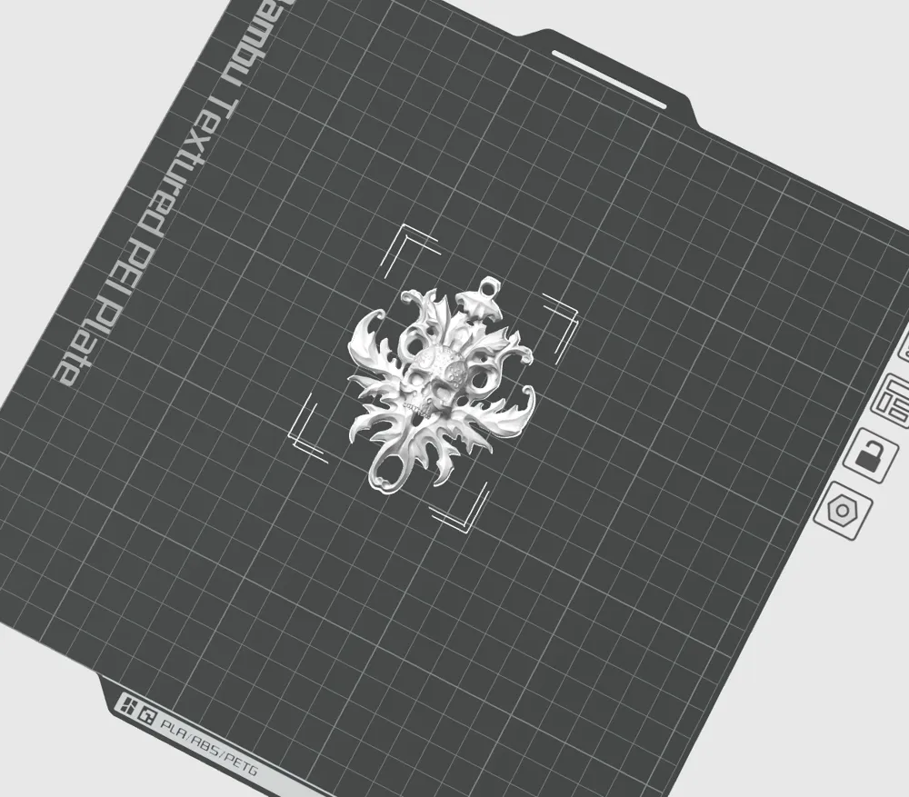 Victorian-Style Pendant with Skull - Free 3D Print Model - MakerWorld
