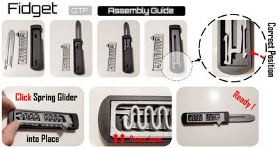 OTF Fidget Knife - Ruler - Comb - Free 3D Print Model - MakerWorld