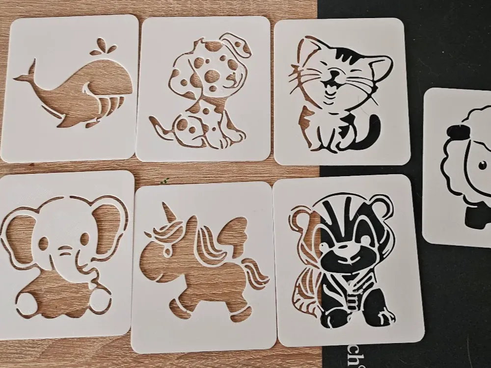 Montessori Template for Kids Stencils animal 3 - Free 3D Print Model ...