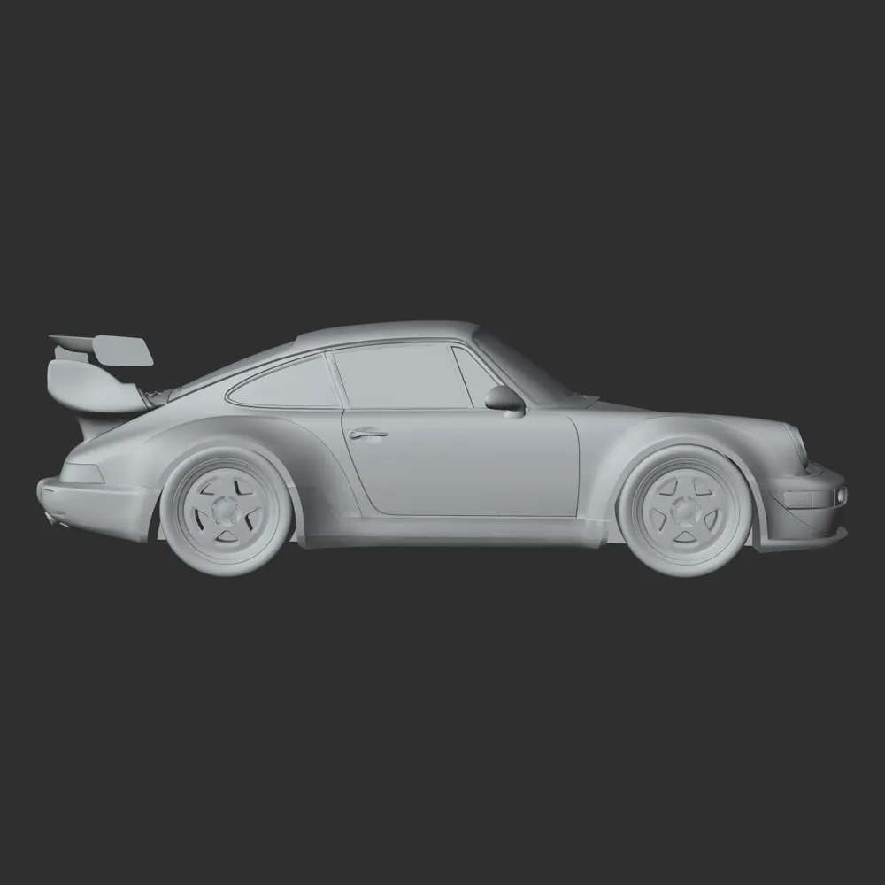 RWB Porsche 911 Turbo Wall-mounted Remixed by MehTechArt MakerWorld ...