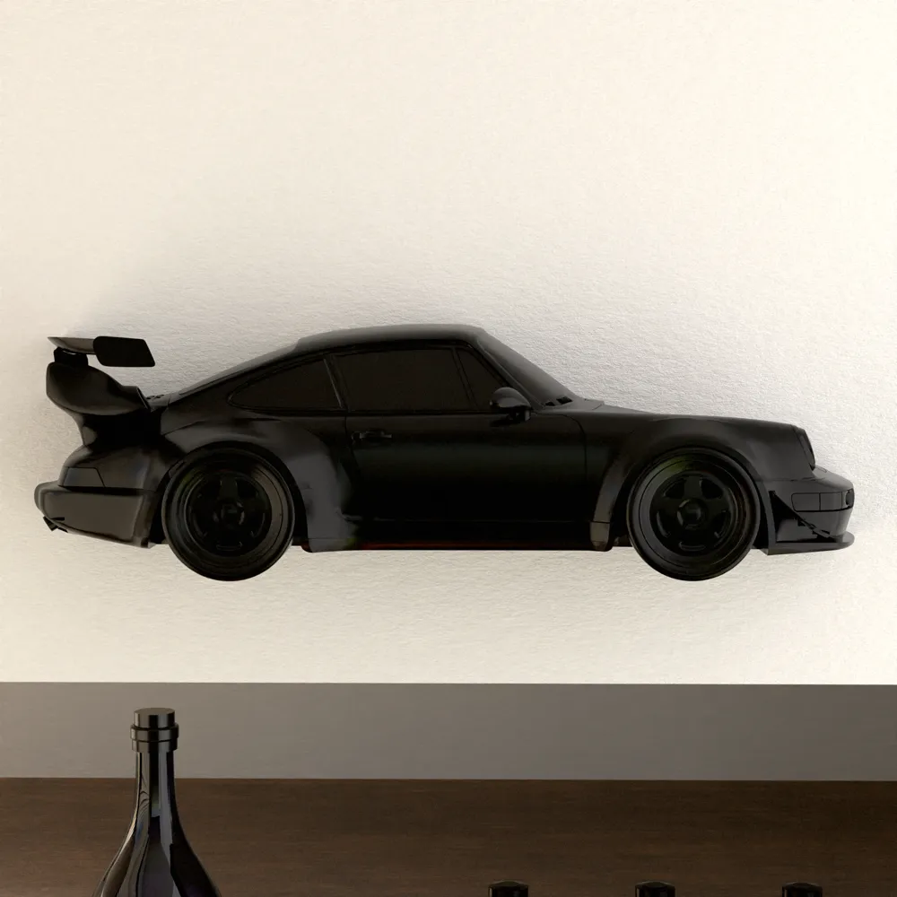 RWB Porsche 911 Turbo Wall-mounted Remixed by MehTechArt MakerWorld ...