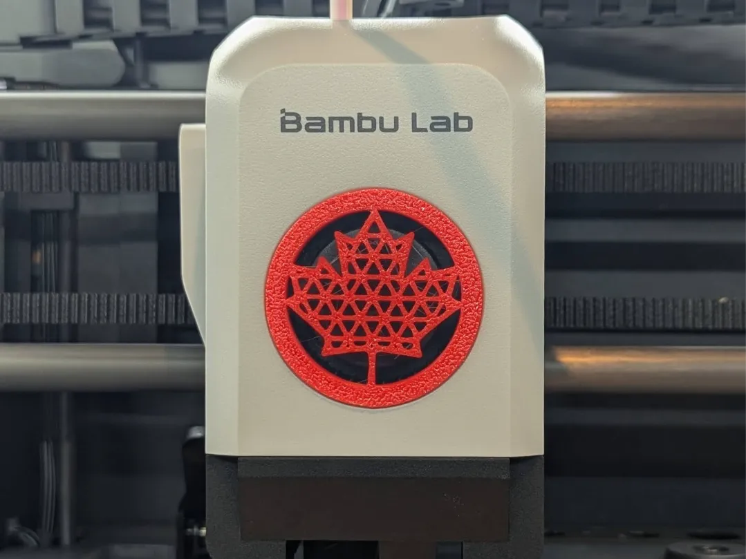 Maple Leaf Fan Cover P1S / P1P by zhawa.tinkers MakerWorld: Download ...