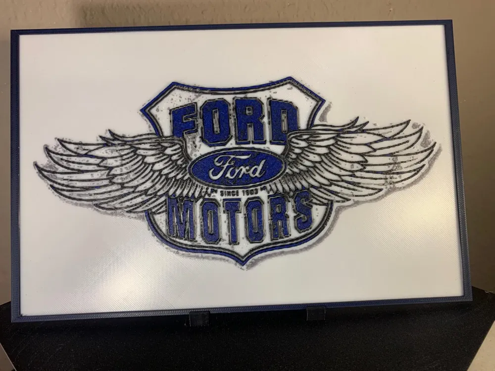 Ford Motors sign Hueforge by RobinLeon MakerWorld: Download Free 3D Models