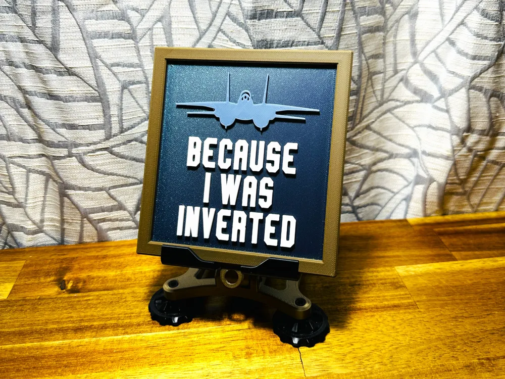 Top Gun Wall Art - Because I Was Inverted by SB Artisan Creations ...