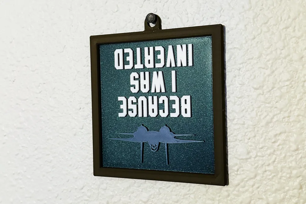 Top Gun Wall Art - Because I Was Inverted by SB Artisan Creations ...