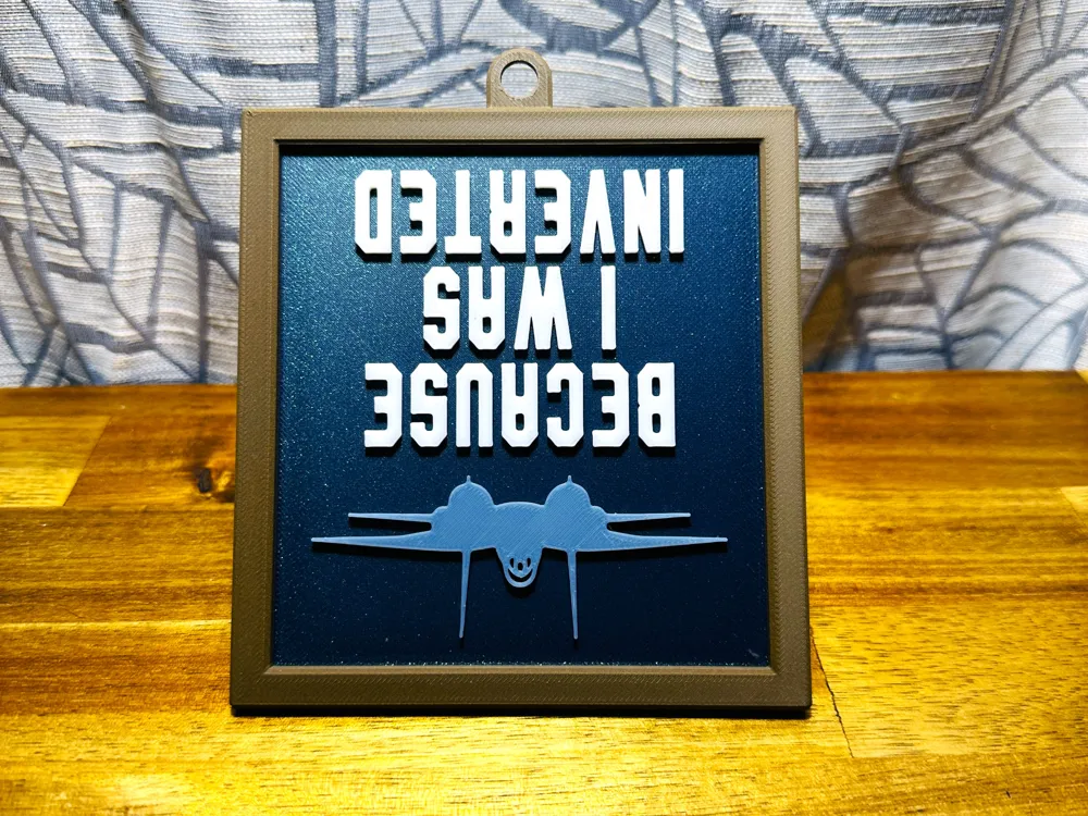 Top Gun Wall Art - Because I Was Inverted by SB Artisan Creations ...