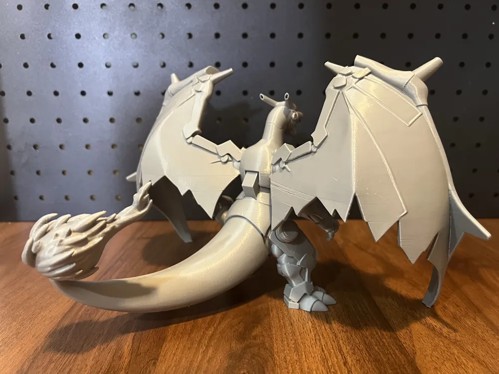 Mecha Pokemon Series: Mighty Charizard Statue - Free 3D Print Model ...