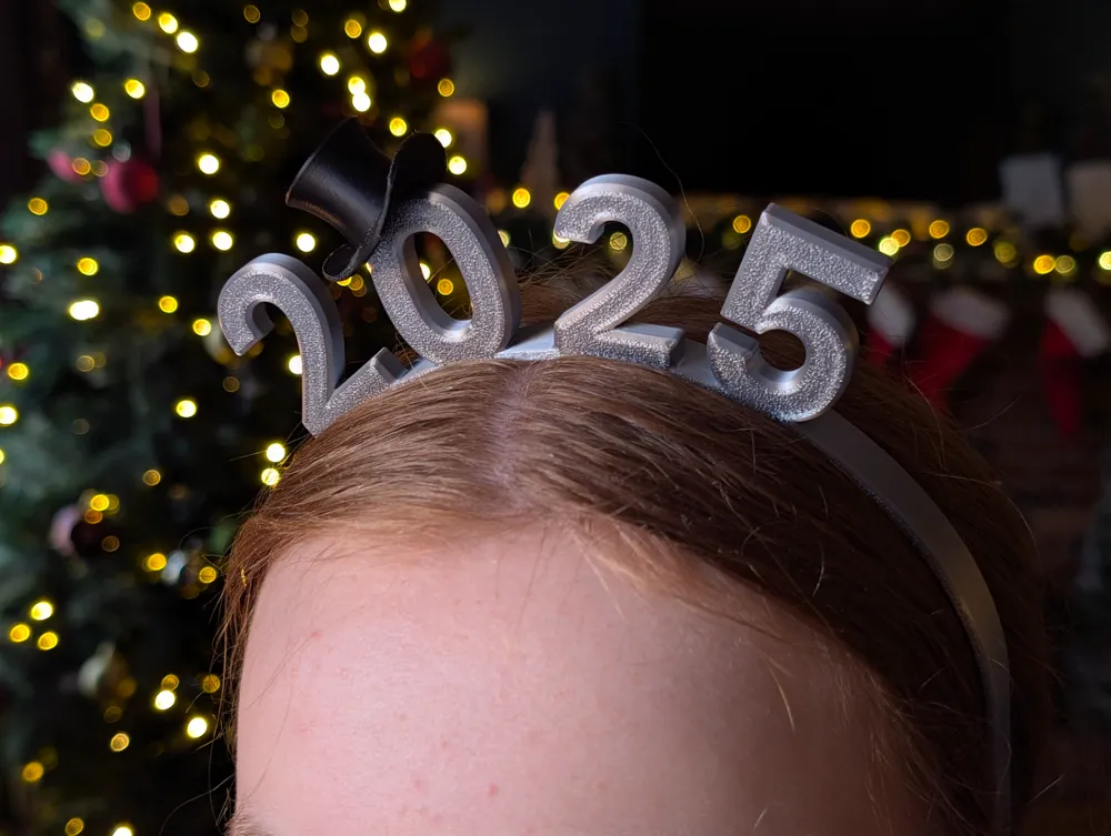2025 New Years Headband with Jaunty top Hat by lokiparts - MakerWorld
