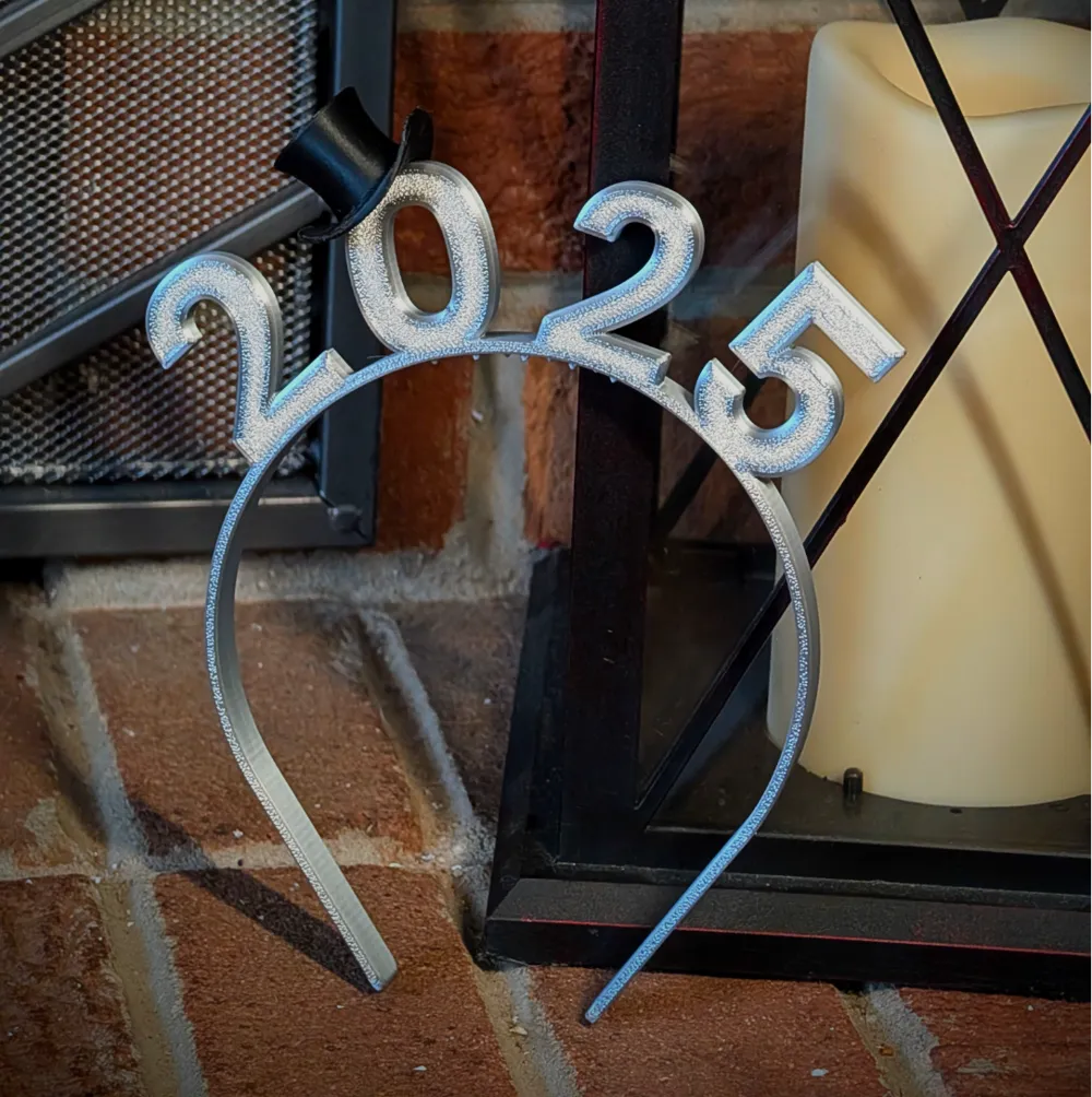 2025 New Years Headband with Jaunty top Hat by lokiparts - MakerWorld