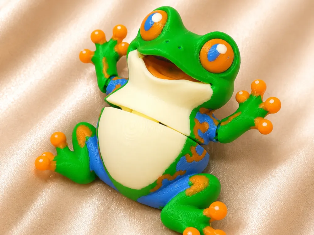 red-eyed tree frog - Free 3D Print Model - MakerWorld