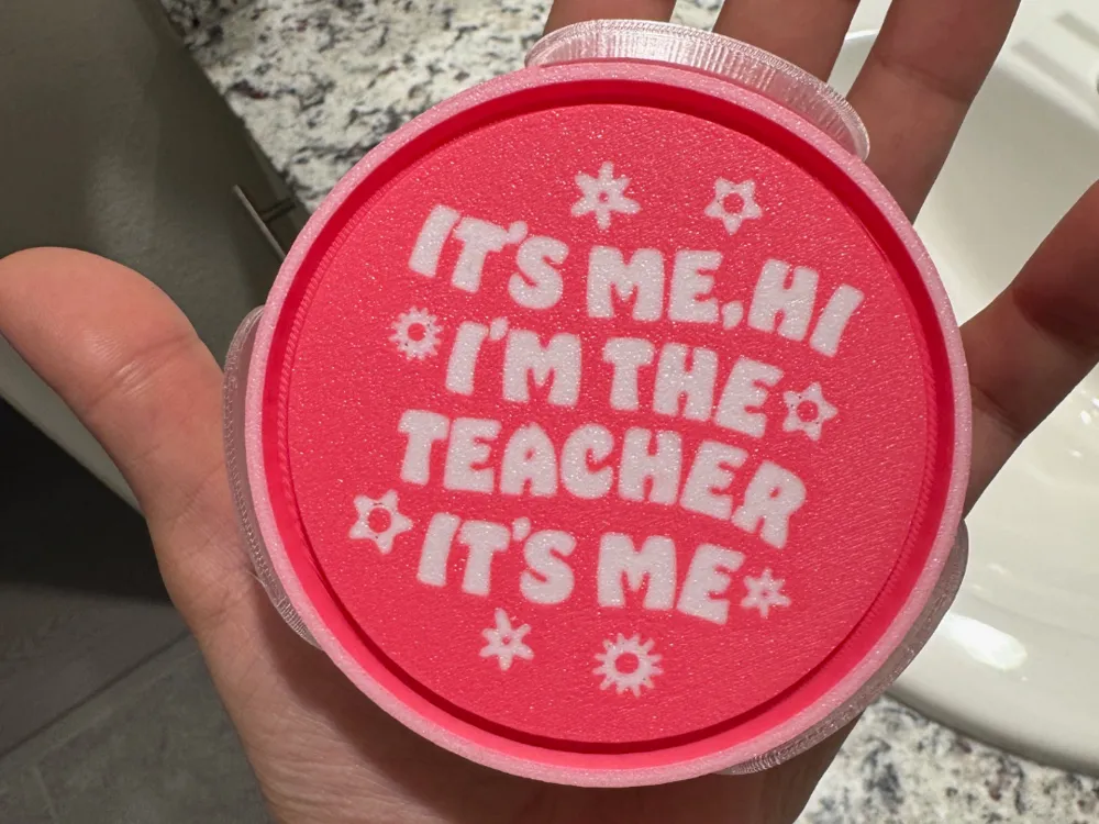 Taylor Swift Inspired Teacher Coasters - Free 3D Print Model - MakerWorld