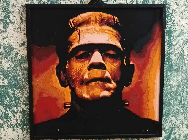 Frankenstein - Boris Karloff (Hueforge) with Frame by Two Frothy Beards ...