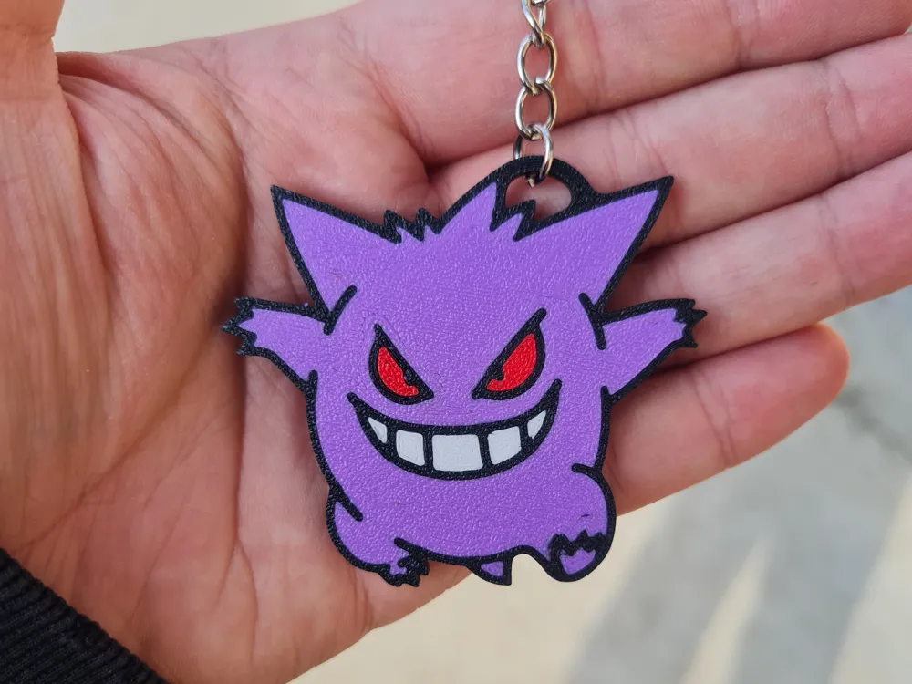 Gengar Keychain by Maker's Innovations MakerWorld: Download Free 3D Models