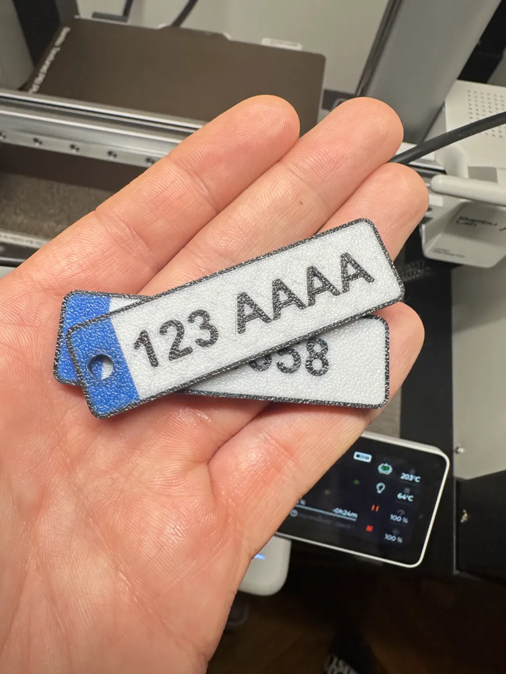 Parametric car plate- all in one layer AMS needed by Majkl789 - MakerWorld