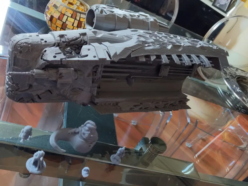 Mandalorian ship - wrecked - razor crest Remixed by linman MakerWorld ...