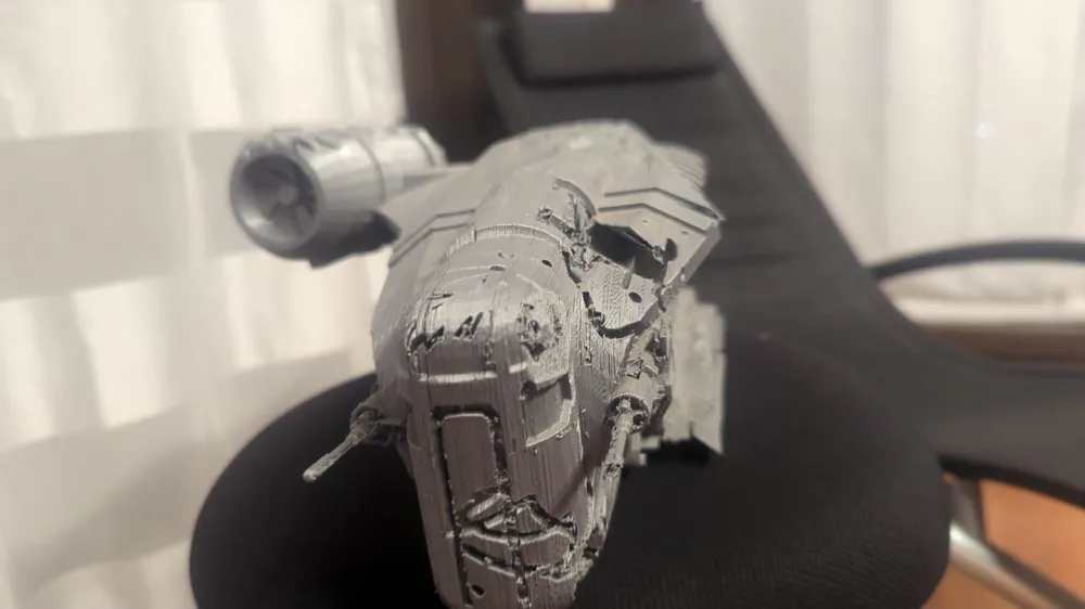 Mandalorian ship - wrecked - razor crest Remixed by linman MakerWorld ...