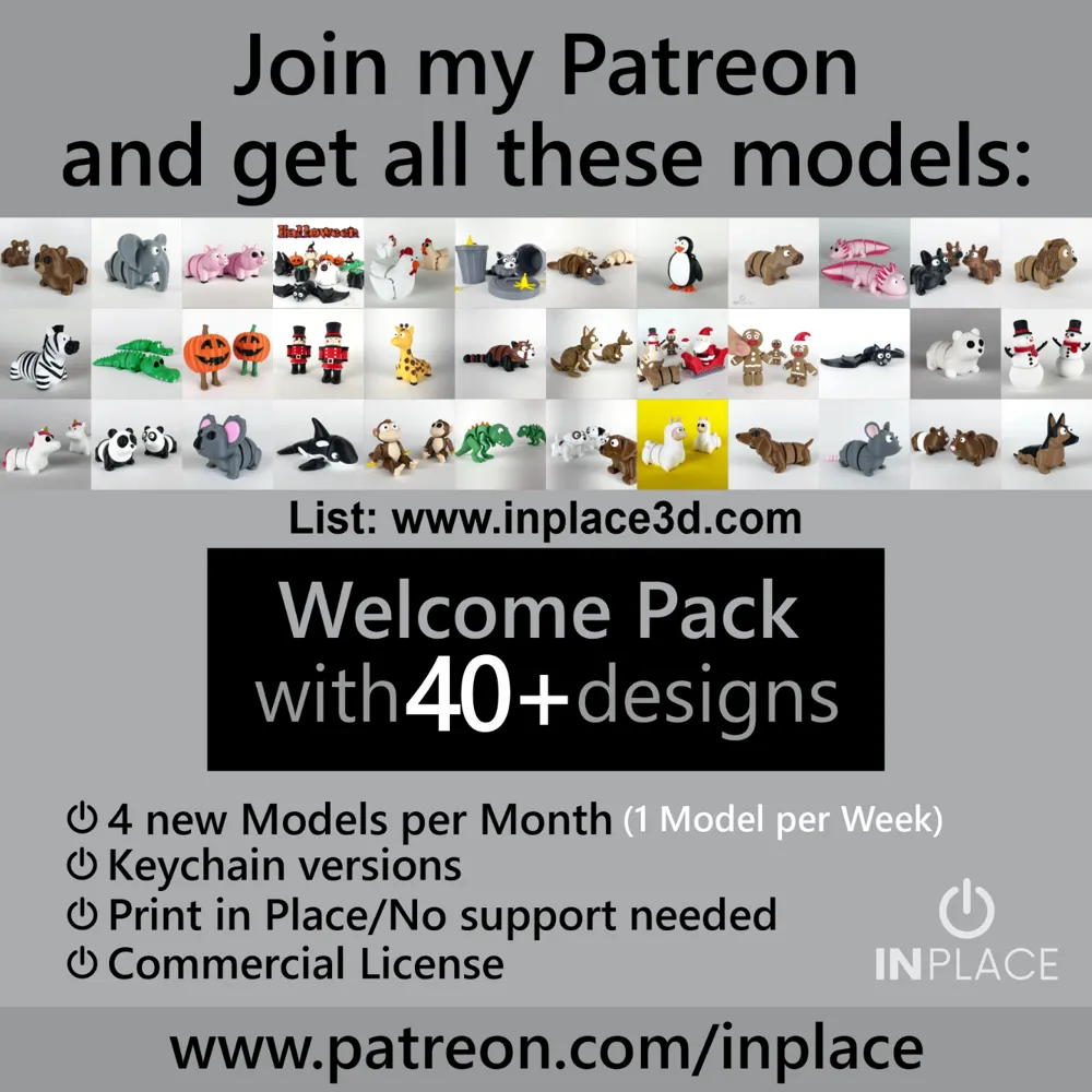 Cute Panda Articulated by InPlace - MakerWorld