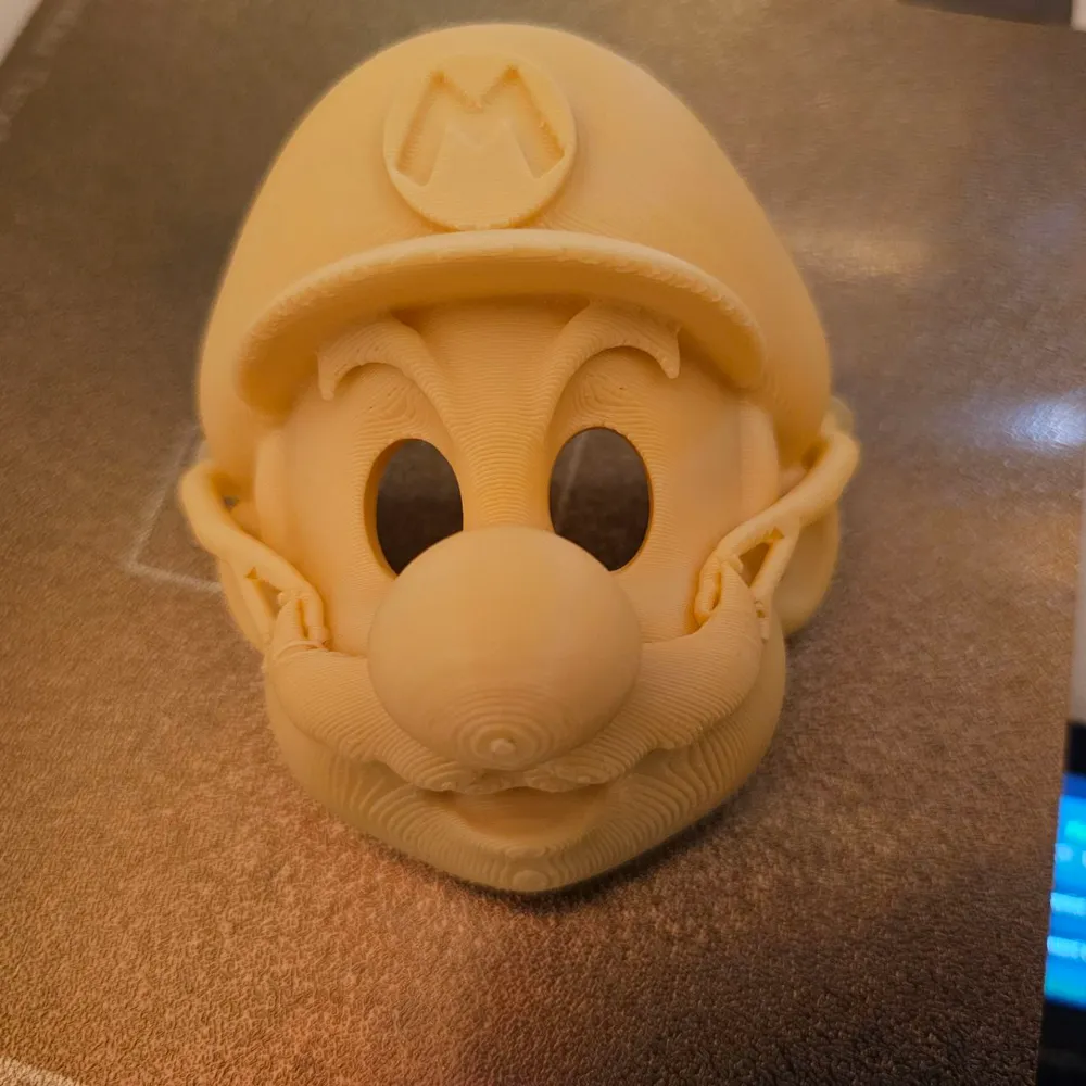 Super Mario Mask - with nose holes, with tie holes - Free 3D Print ...