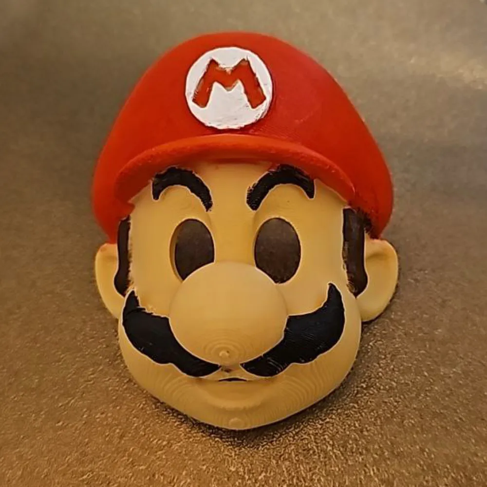 Super Mario Mask - with nose holes, with tie holes by S3D MakerWorld ...