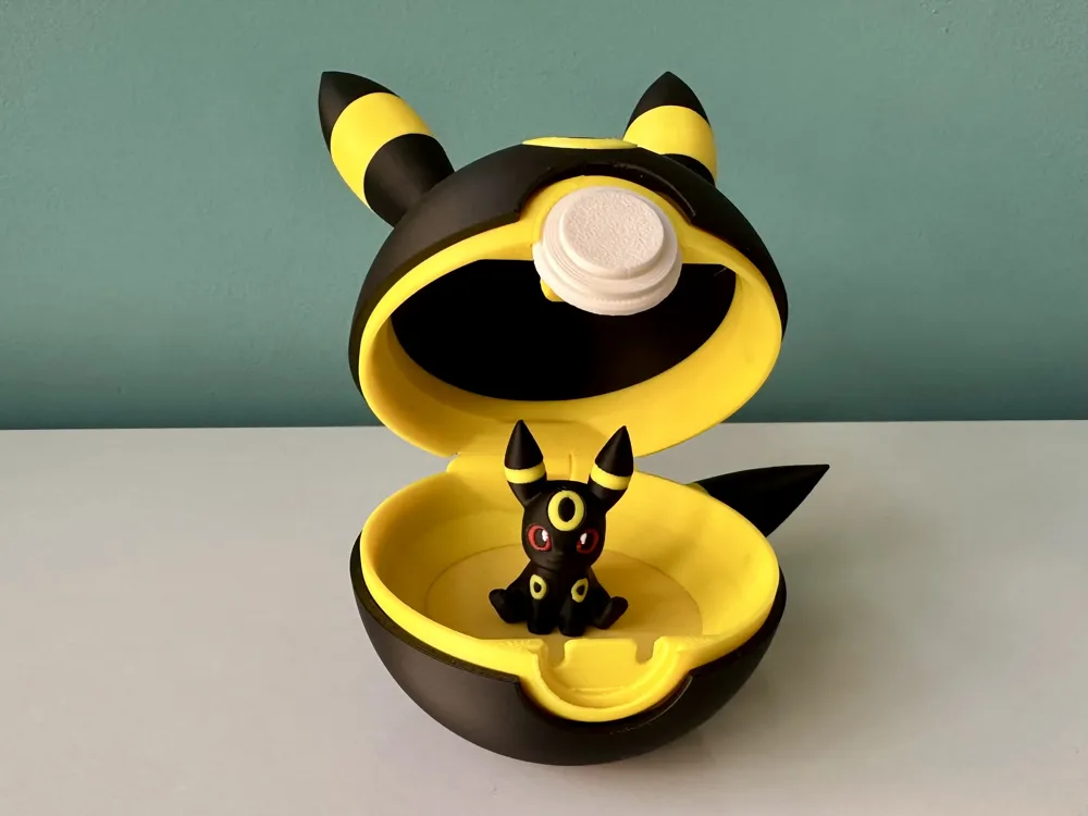 Umbreon Ball V2 - Pokemon - Pokeball Functional - Free 3D Print Model ...