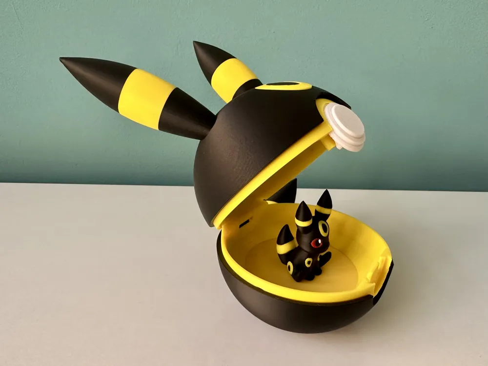 Esfera Umbreon V2 - 宝可梦 - 精灵球 Funcional por Torikami MakerWorld: Descarga Modelos 3D Gratuitos