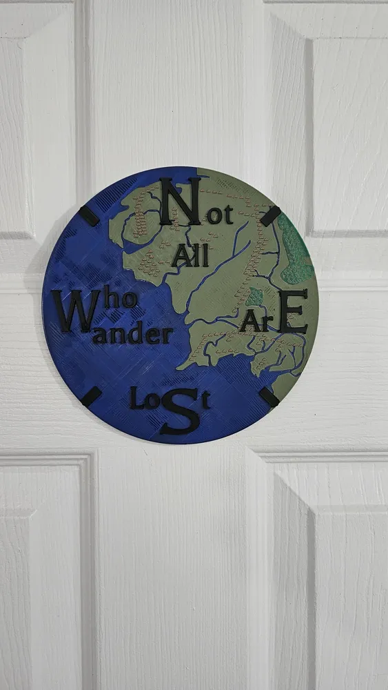 Lord of the Rings Wall Art - Compass Style by Surreal Sonicus Studios ...