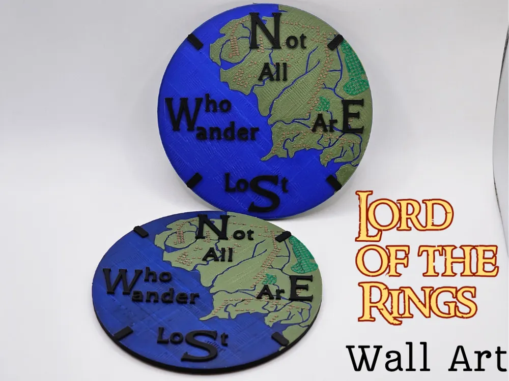 Lord of the Rings Wall Art - Compass Style by Surreal Sonicus Studios ...