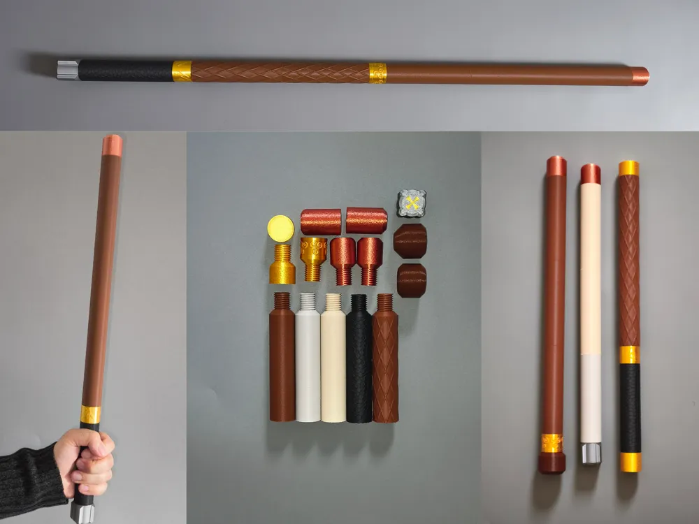 Modular, customizable staff (No glue!) by Łukasz Orłowski MakerWorld ...