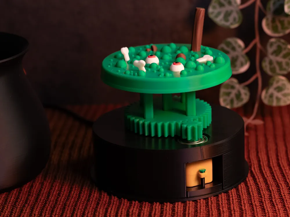 Magic cauldron with self stirring potion by Klexy MakerWorld: Download ...