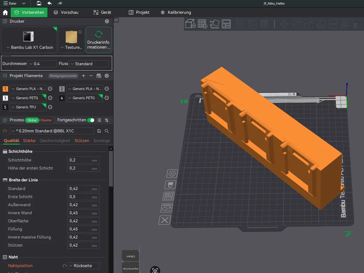 Soporte y Bandeja para Batería Einhell por Torsten MakerWorld: Descarga Modelos 3D Gratuitos