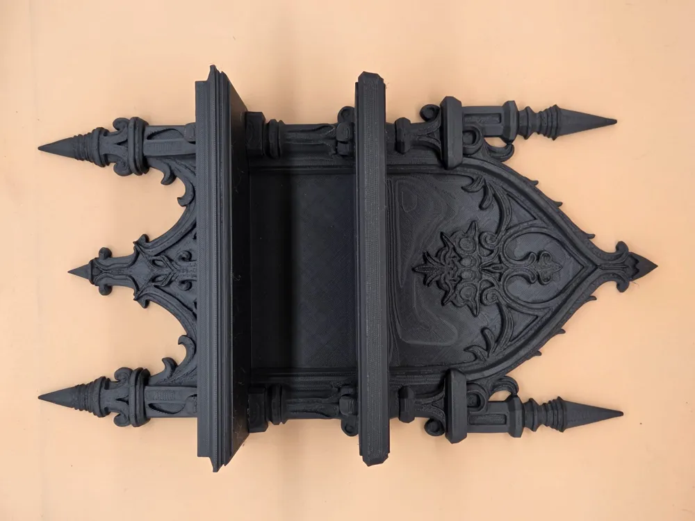 Gothic Wall Shelf Decorative 2-Tier Shelf - Free 3D Print Model ...