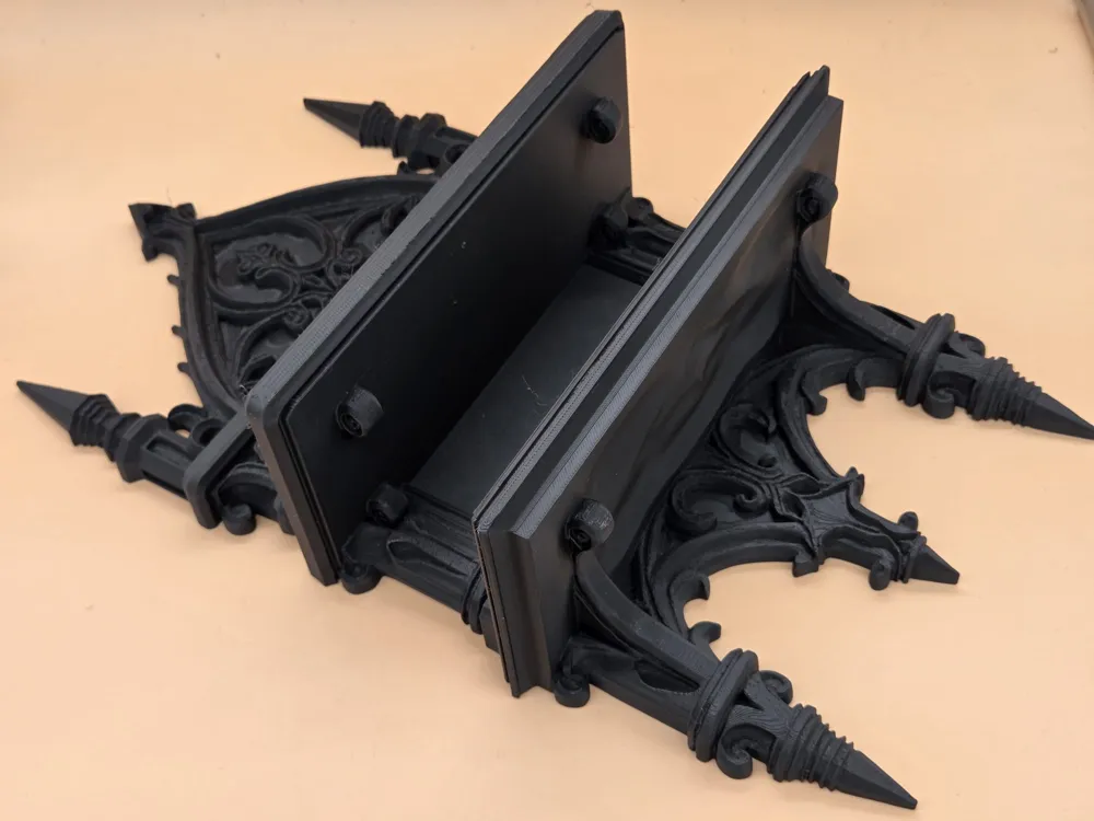Gothic Wall Shelf Decorative 2-Tier Shelf - Free 3D Print Model ...