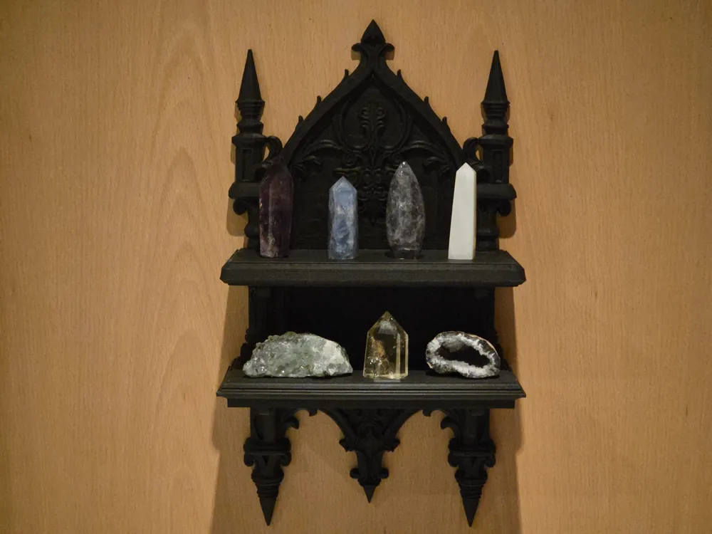 Gothic Wall Shelf Decorative 2-Tier Shelf - Free 3D Print Model ...