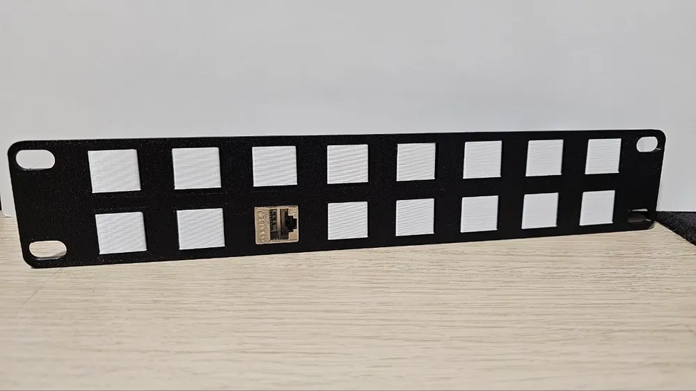 10-inch Keystone Patchpanel x16 ports by Mauker MakerWorld: Download ...
